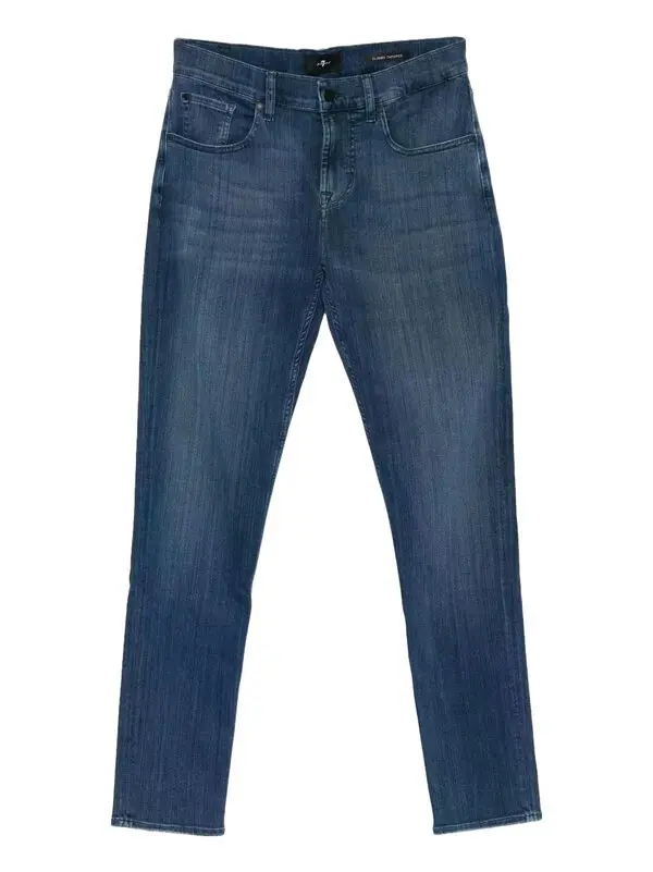 7 For All Mankind Cotton-blend Jeans - Blue