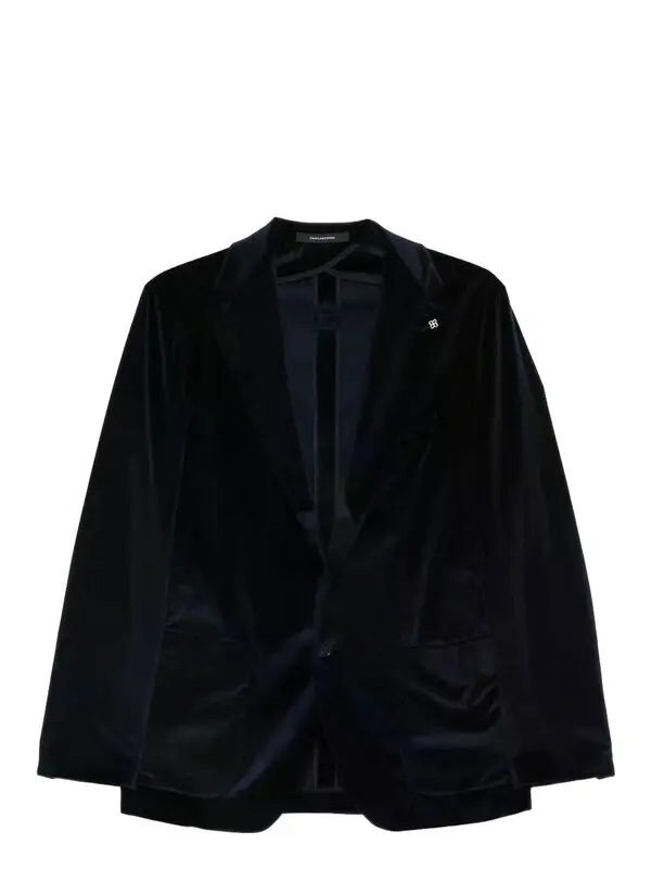 Tagliatore Velvet Blazer - Blue