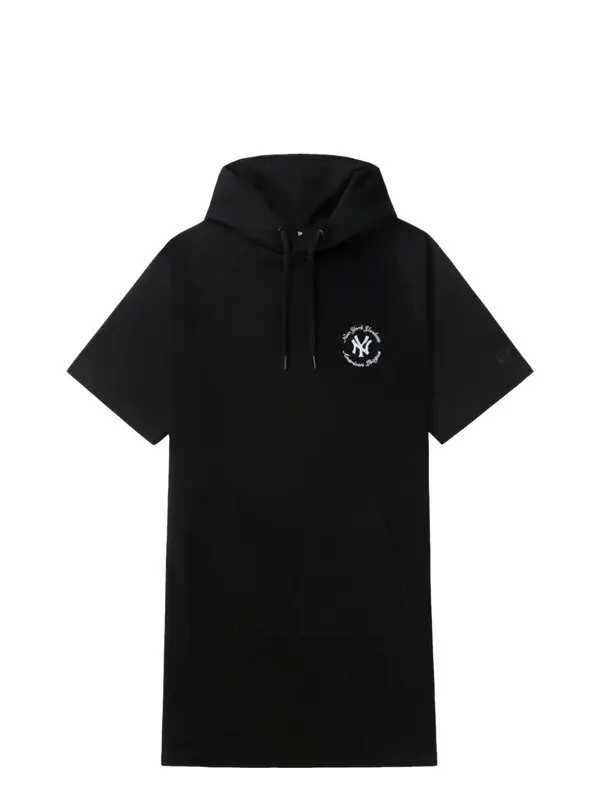 New Era Mlb Ny Yankees Short-sleeve Hoodie - Black
