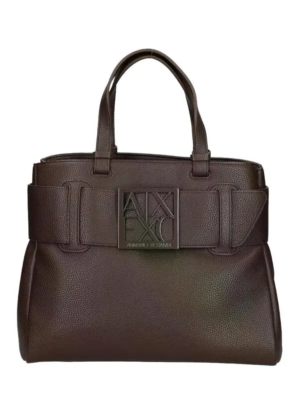 Armani Exchange Buckle-detail Tote Bag - Brown