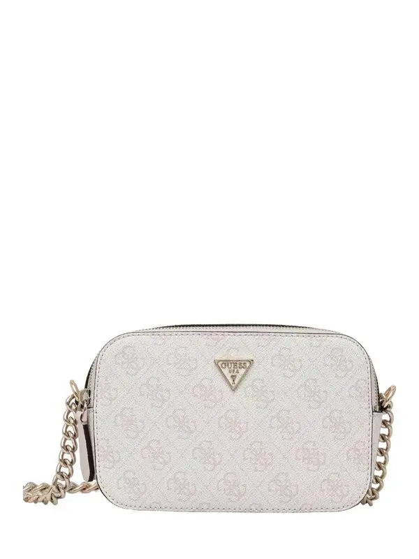 Guess Logo-plaque Crossbody Bag - White