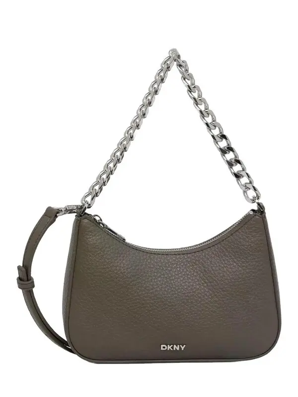 Dkny Chain-embellished Cross Body Bag - Green
