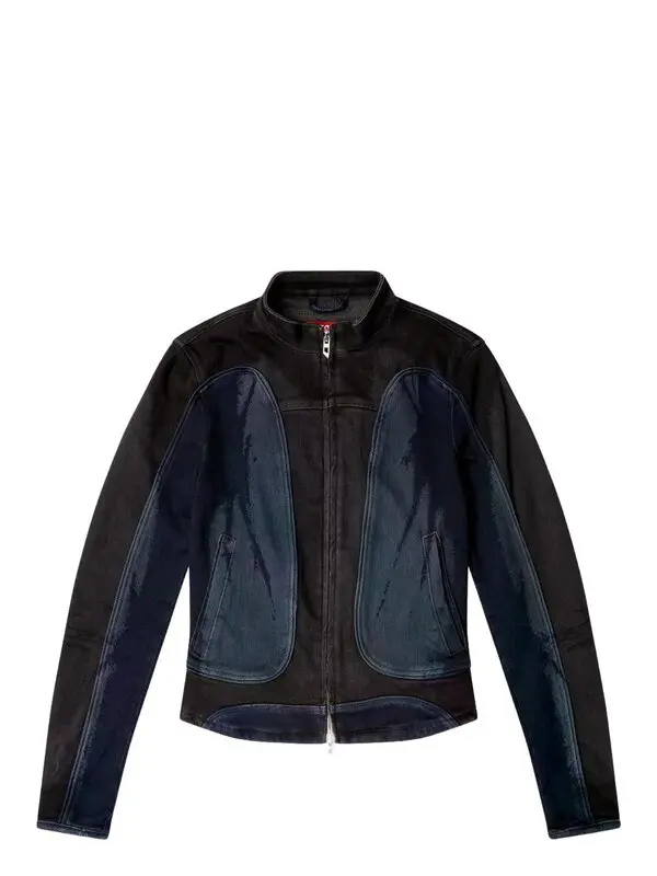 DIESEL® Paneled Zip-front Jacket - Blue
