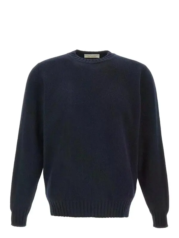 FILIPPO DE LAURENTIIS Crew-neck Long-sleeve Sweater - Blue