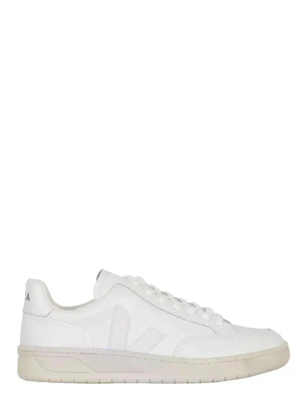 VEJA Leather Logo Sneakers - White