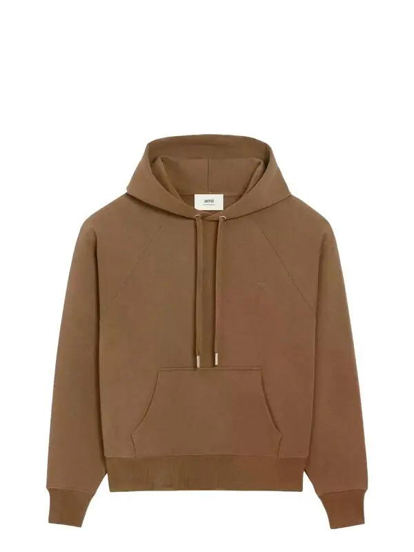Ami De Coeur Cotton Hoodie - Brown