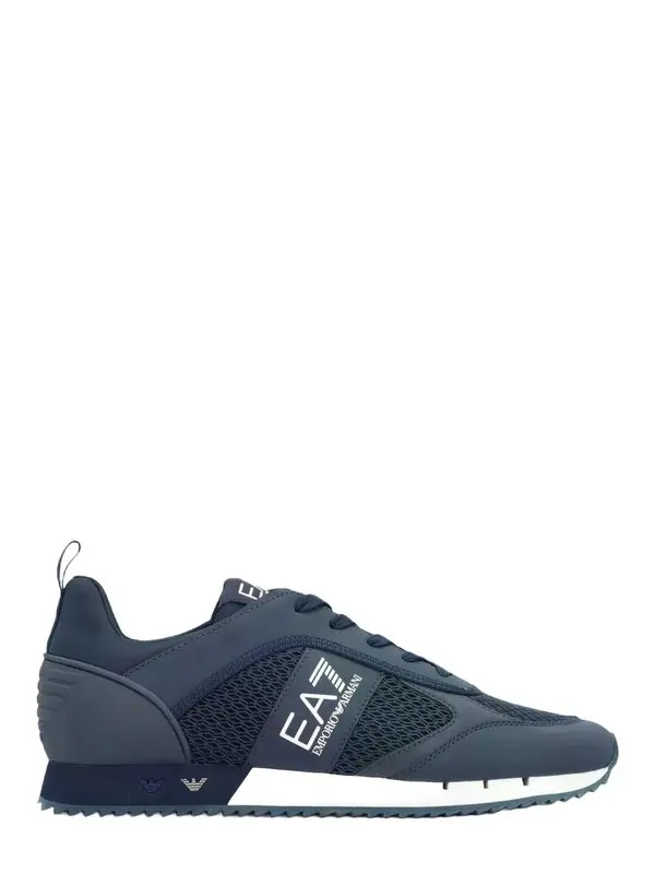 Emporio Armani Ea7 Logo Low-top Sneakers - Blue