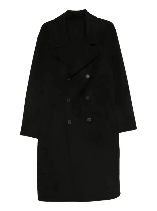 YVES SALOMON Double-breasted Coat - Black