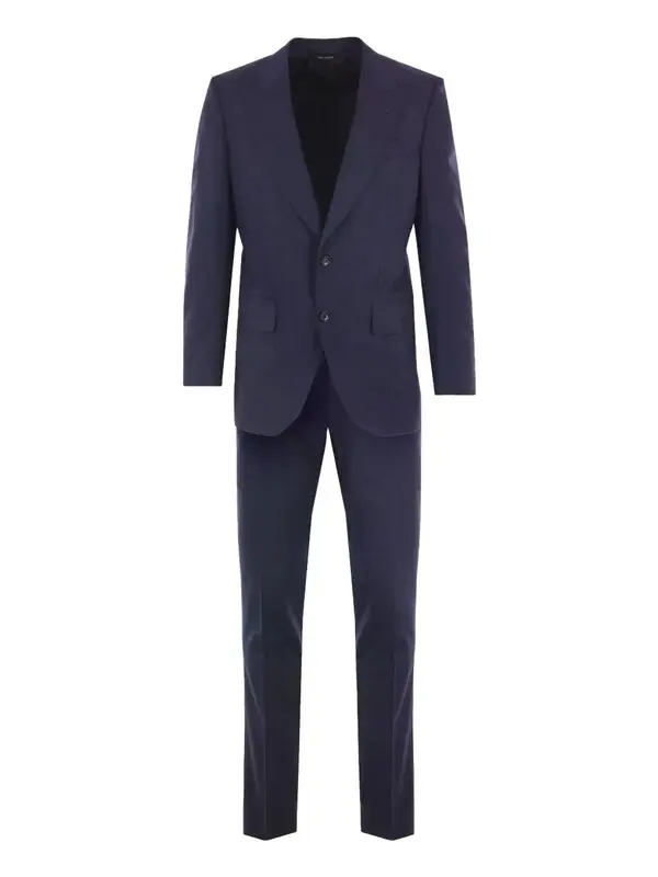 TOM FORD Two-button Wool Suit - Blue