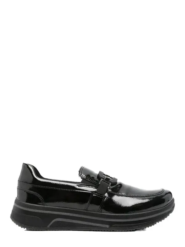 ARA Sapporo Patent-leather Loafers - Black