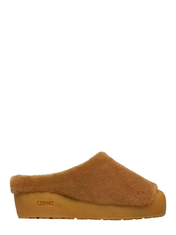 Bally Crans Shearling Slippers - Brown