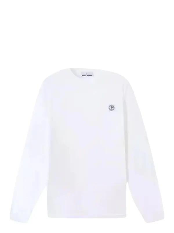 Stone Island Logo-patch Long-sleeve T-shirt - White