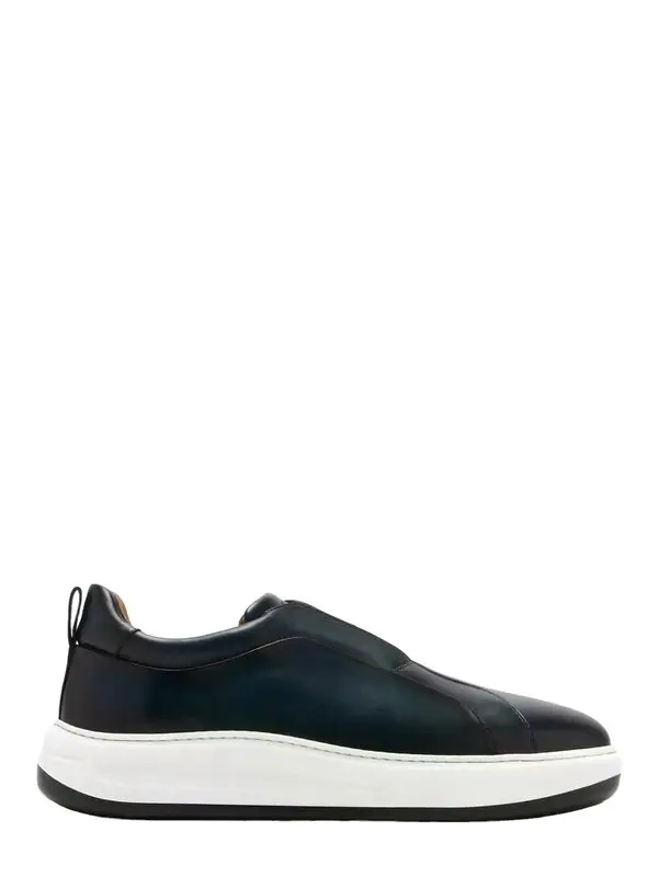 Magnanni Casaro Leather Slip-on Sneakers - Blue