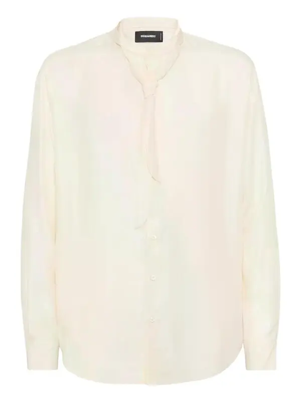Dsquared2 Silk-satin Shirt - Neutrals