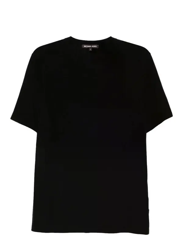 Michael Kors Cotton Knitted T-shirt - Black
