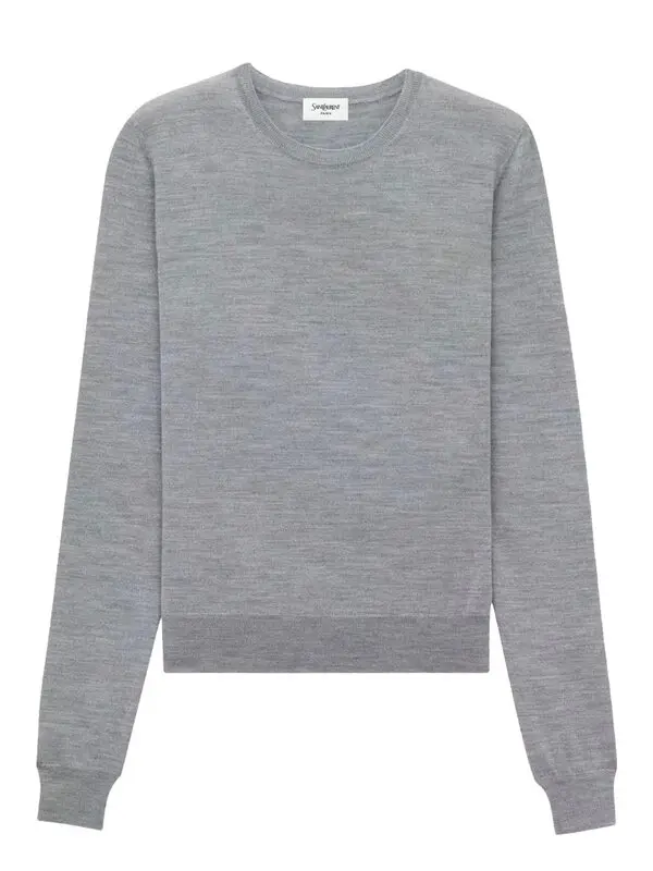 Saint Laurent Crew-neck Jumper - Grey