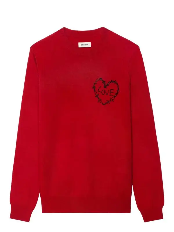 Zadig&Voltaire Kendy Wi-heart Sweater - Red