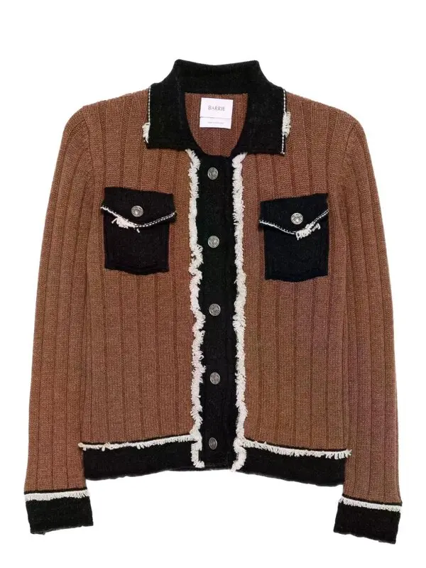 BARRIE Knitted Jacket - Brown