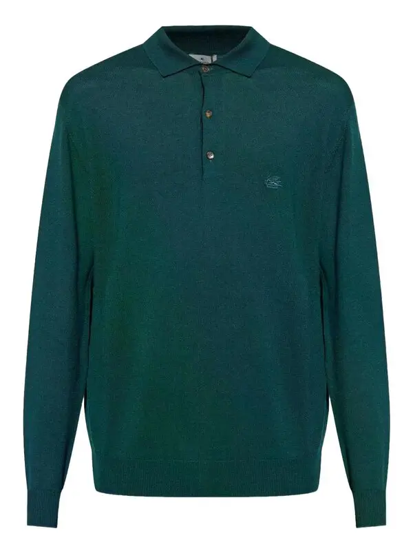 Etro Long-sleeve Polo Shirt - Green