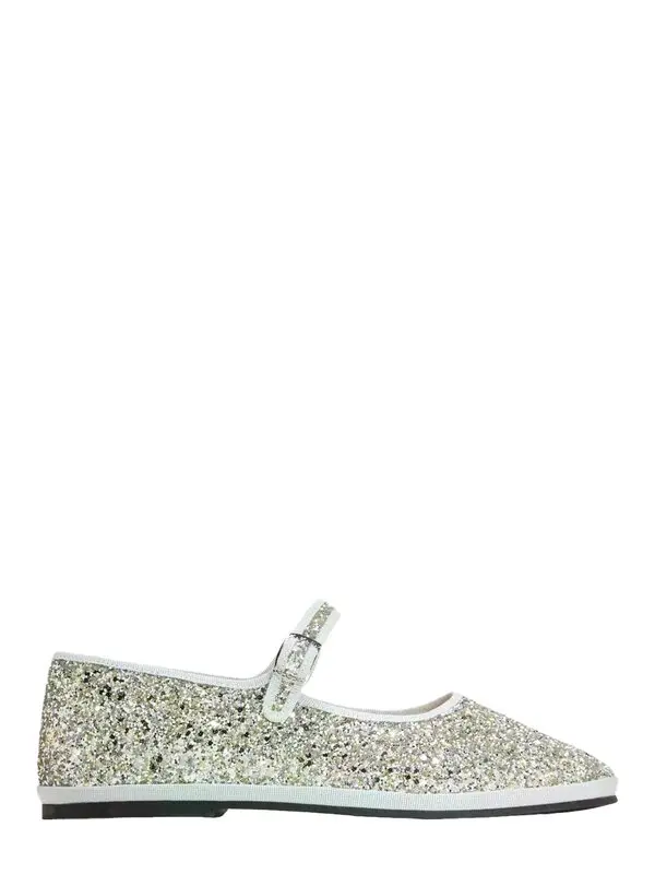 CAPULETTE Glitter-embellished Ballet Flats - Grey