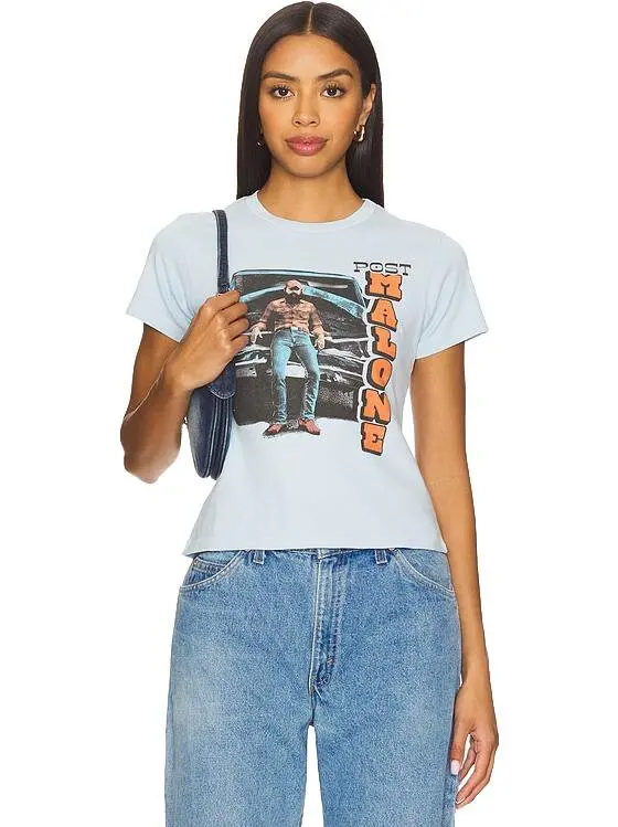 Daydreamer Post Malone Posty And Truck Vintage Tee - Baby Blue