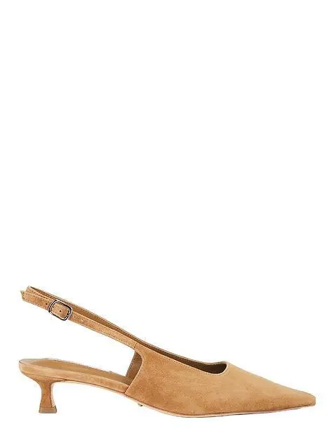 TONY BIANCO Crush Slingback Pump - Taupe Suede
