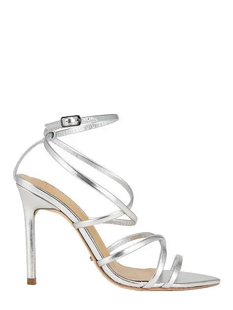 TONY BIANCO Marcy Sandal - Silver Nappa Metallic