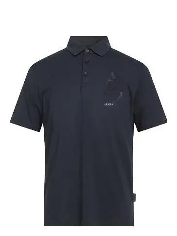 Armani Exchange Polo Shirt Size Cotton, Elastane - Navy
