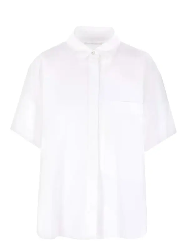 Co Cotton Short-sleeve Shirt - White