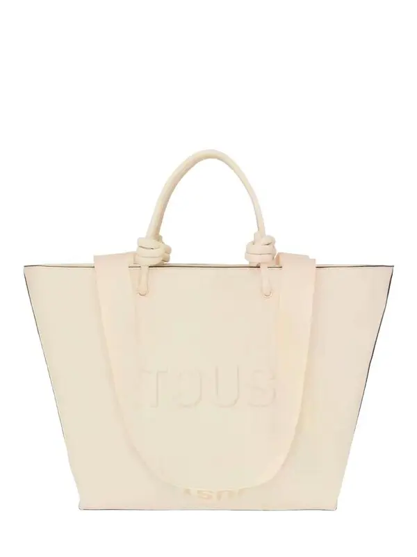 TOUS Knotted-handle Embossed Tote Bag - Neutrals