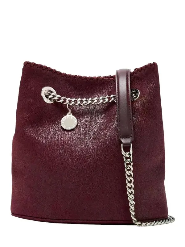 Stella McCartney Chain-trimmed Bucket Bag - Red