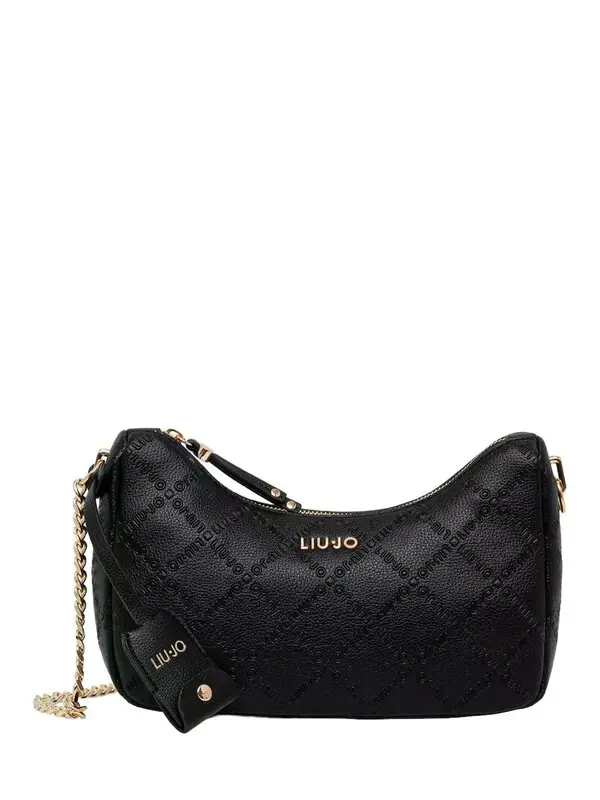 Liu Jo Logo-plaque Chain Shoulder Bag - Black