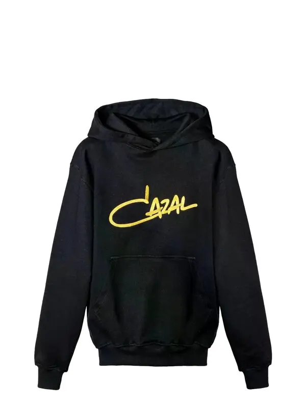 Cazal Embroidered Hoodie - Black