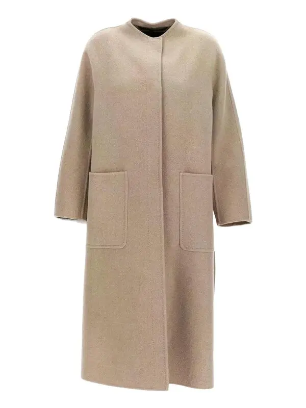 Max Mara Patch-pocket Cashmere Coat - Neutrals
