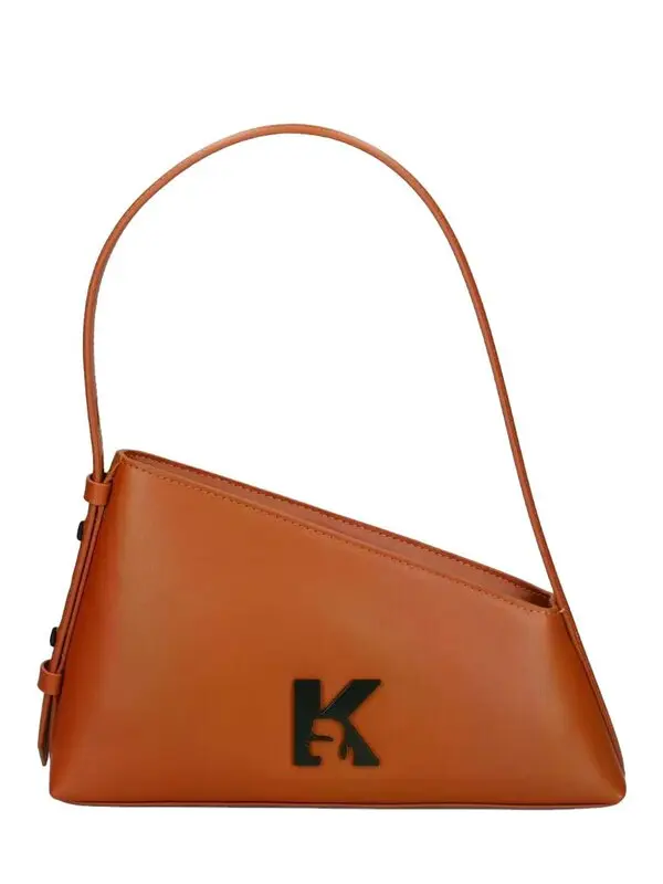 Karl Lagerfeld Leather K-logo Satchel - Orange
