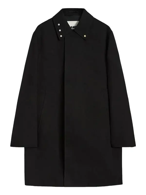 JIL SANDER Double-breasted Coat - Black