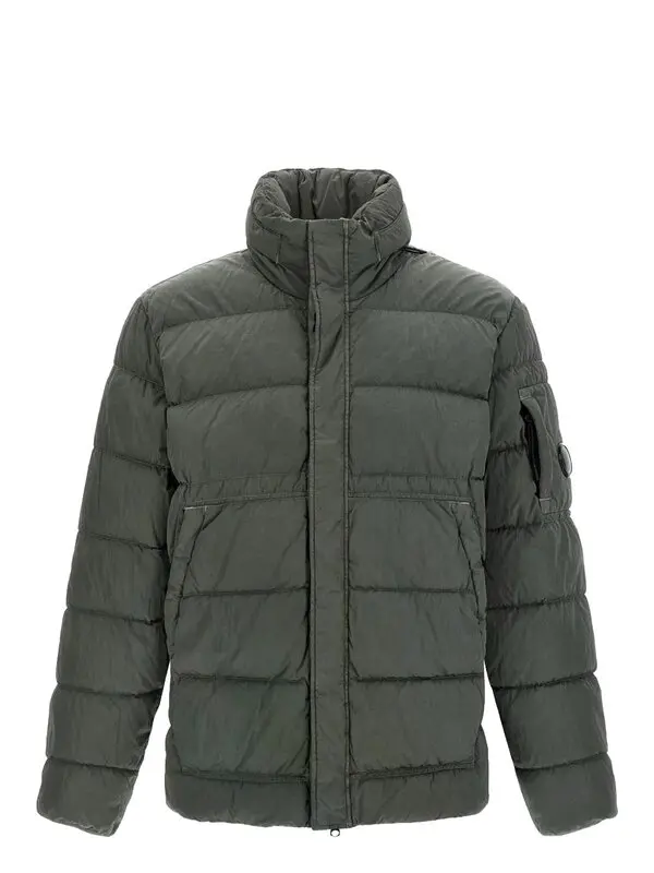 C.P. COMPANY Goose-feather Padded Quilted Jacket - Grey