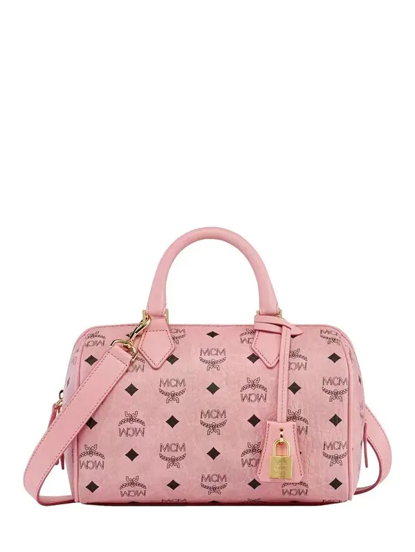 Mcm Ella Boston Bag - Pink