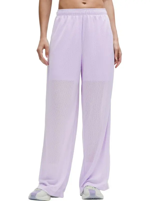 Lululemon Mesh High-rise Wide-leg Training Pant - Lavender Frost/elixir