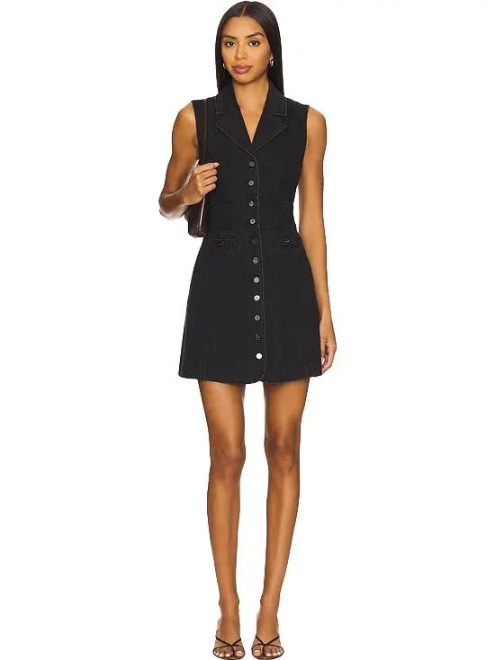 Paige Vida Denim Dress - Black
