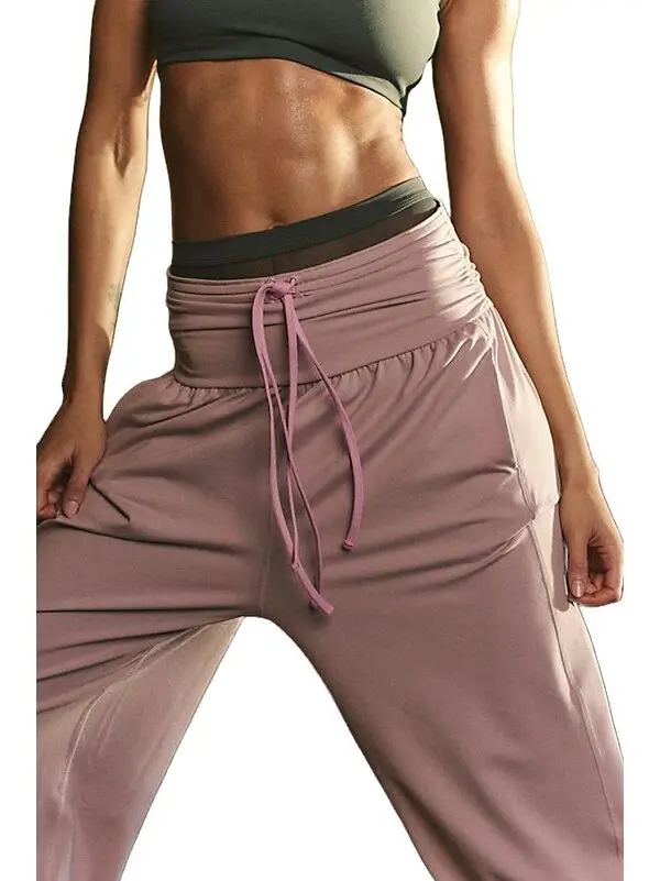 Free People Take It Easy Cropped Jogger Pants - Blush Rush
