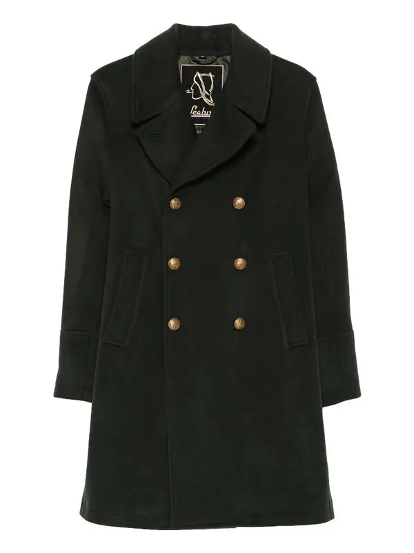 SEALUP Double-breasted Coat - Green