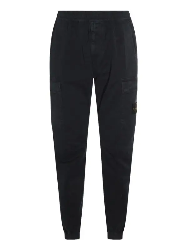 Stone Island Cotton Trousers - Blue