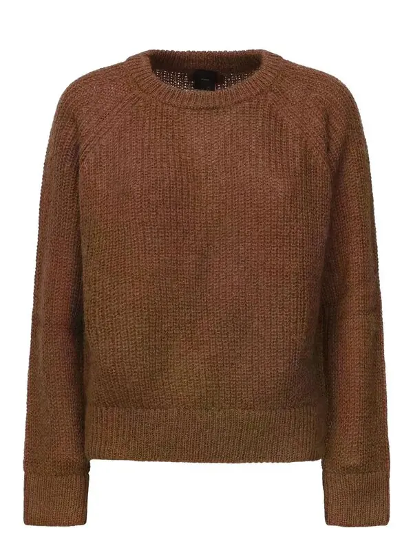 Pinko Crew-neck Long-sleeve Sweater - Brown