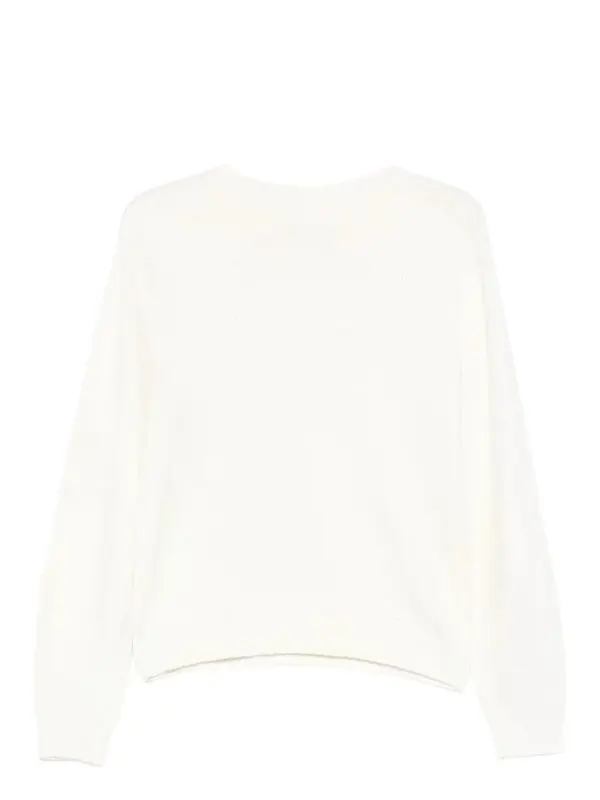 Liu Jo Crew Neck Sweater - White