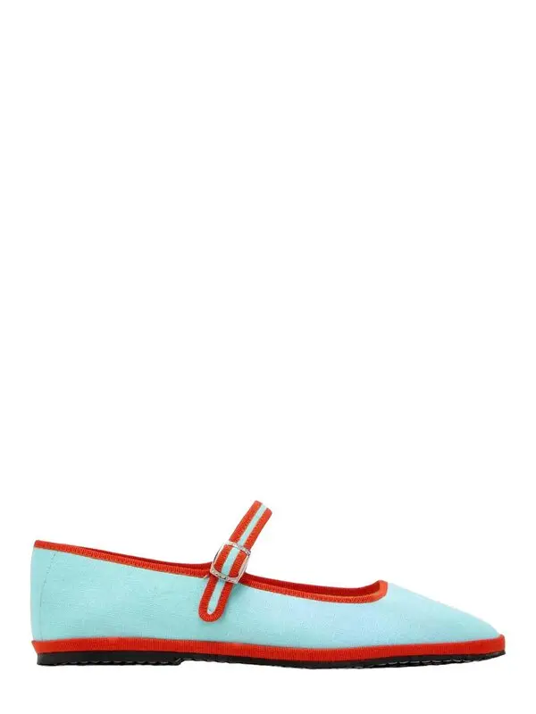 CAPULETTE Buckle-strap Ballerina Flats - Blue