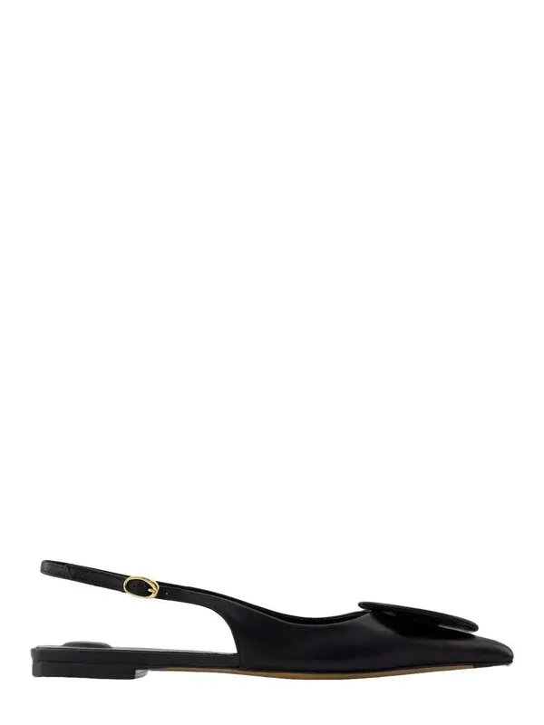 Jacquemus The Duelo Flat Slingback Pumps - Black