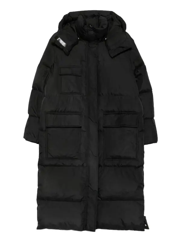 Marc O'polo Hooded Flap-pocket Coat - Black