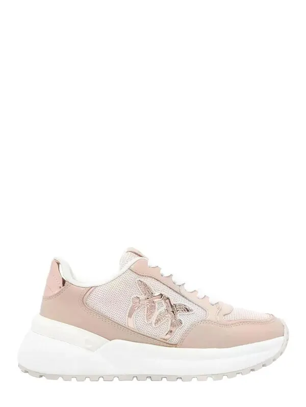 Pinko Logo-detail Chunky-sole Sneakers - Pink