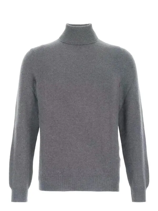 Fedeli Cashmere Turtleneck Sweater - Grey